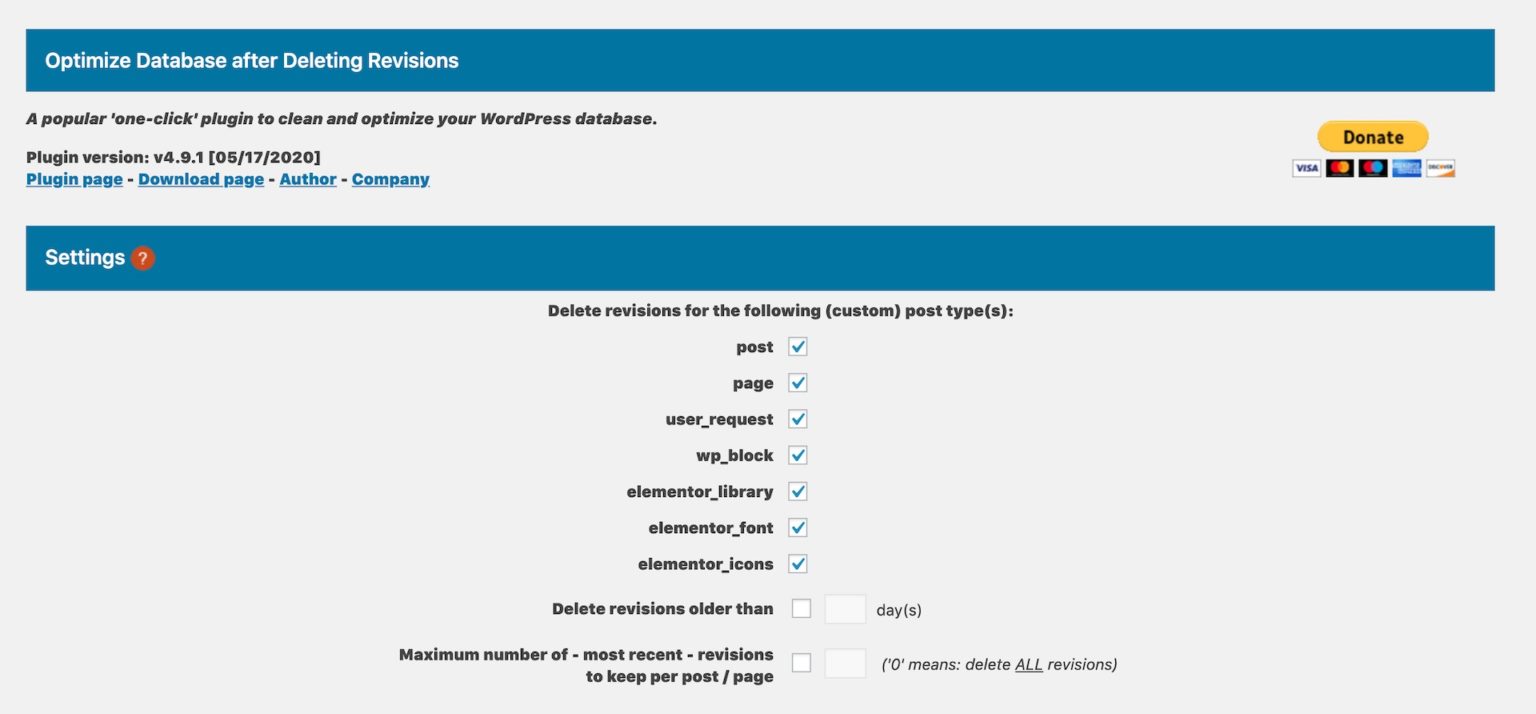 Optimize Database after Deleting Revisionsの使い方 | KCLUB MARKETING