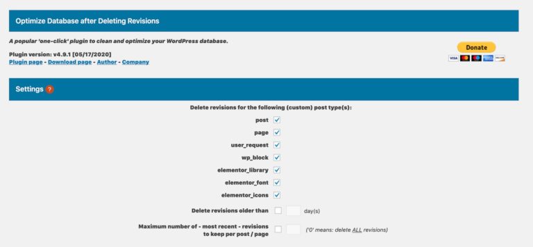 Optimize Database after Deleting Revisionsの使い方 | KCLUB MARKETING